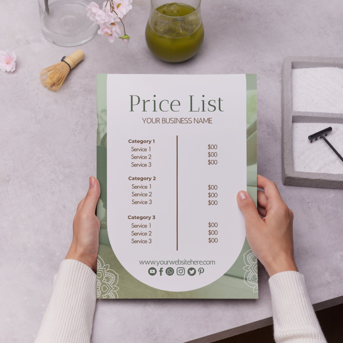 Price List, Price List Template, Digital & Printable, Business Price ...