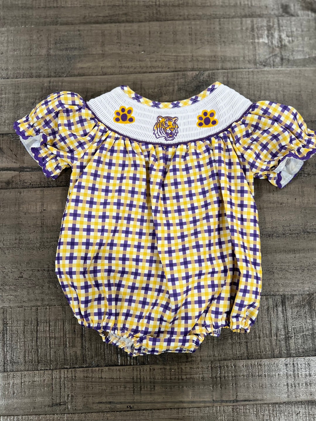 LSU Smocked Bubble - Etsy
