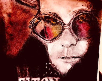 Elton John Drawing - Etsy