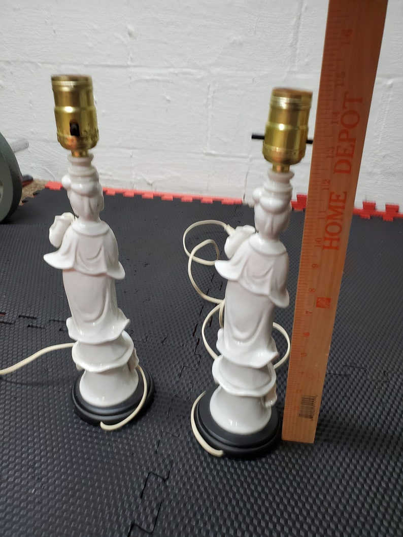 Vintage Japanese Porcelain GEISHA Lamps - Etsy