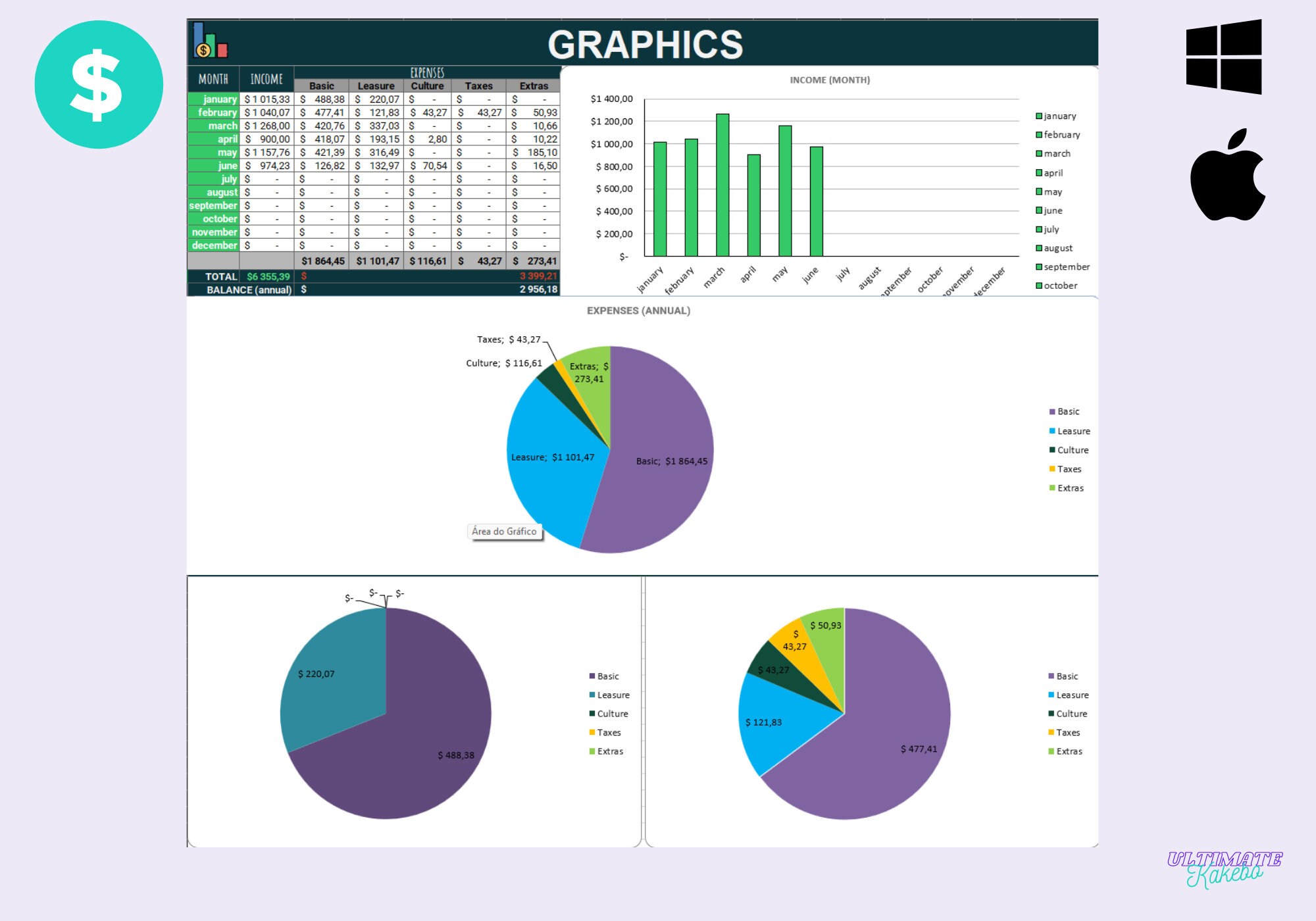 Kakeibo Budget Spreadsheet for Google Sheets Digital Budget Planner ...