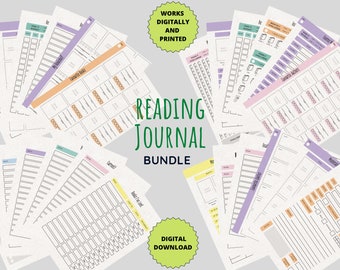 Digital Reading Journal, Digital Reading Planner, Reading Digital ...
