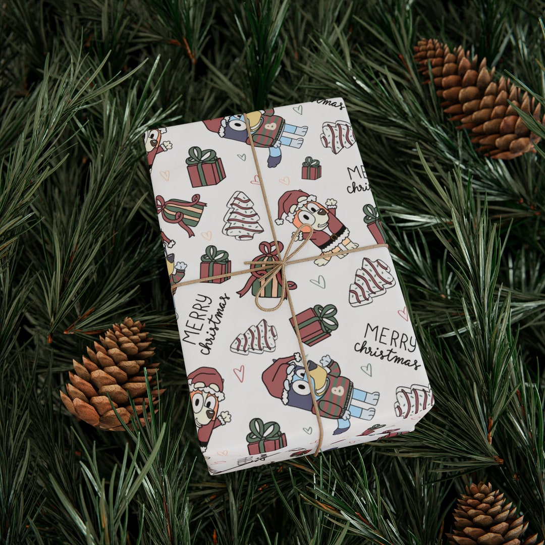 Bluey Christmas Wrapping Paper, Bluey Christmas - Etsy Australia