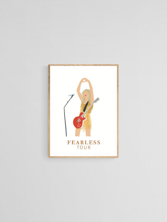 Taylor Swift Print Fearless Tour Poster Wall Art | Etsy
