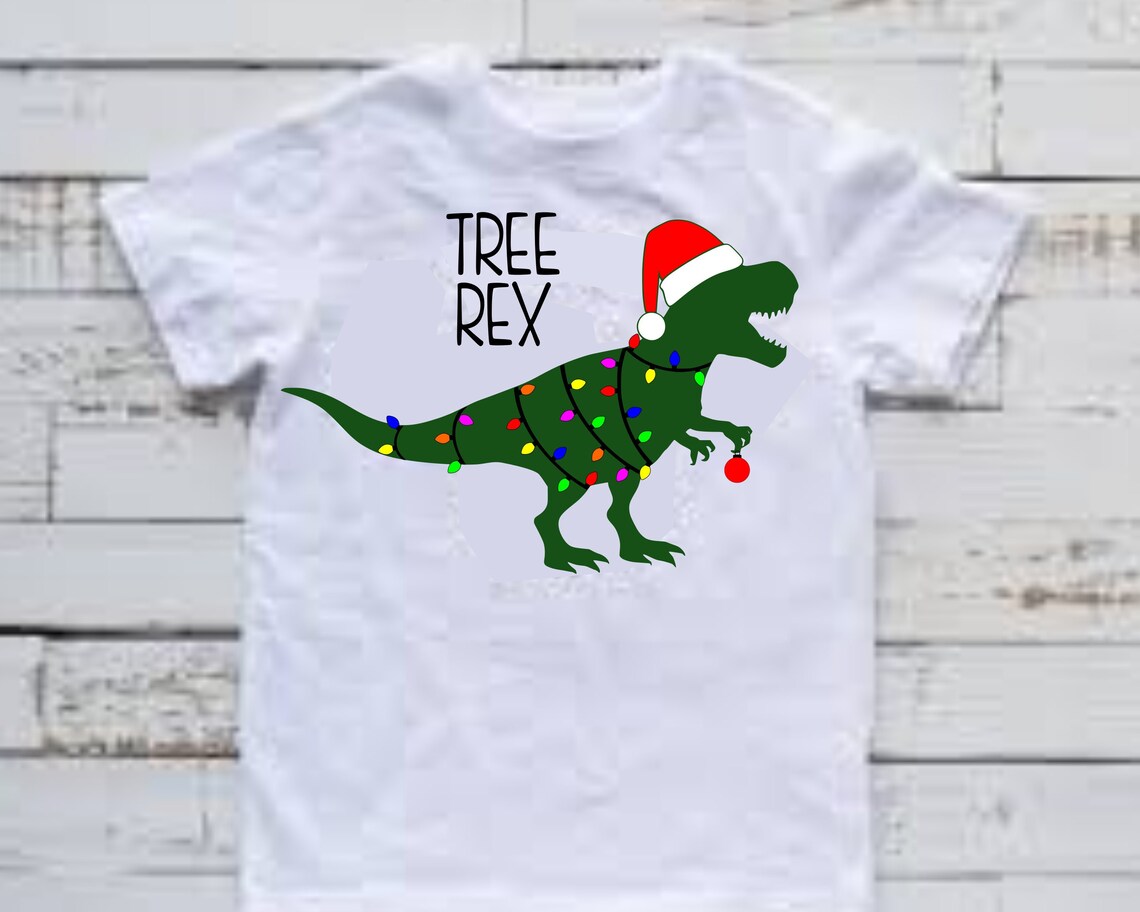 Tree Rex SVG Christmas Dinosaur SVG Kids Christmas Shirt - Etsy