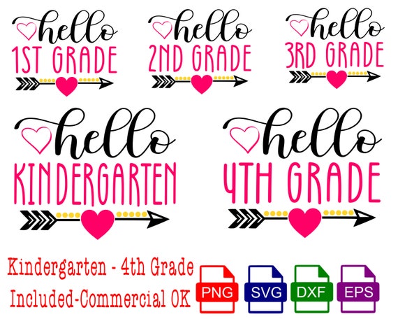 Back to School SVG Bundle First Day of School Svg Bundle - Etsy