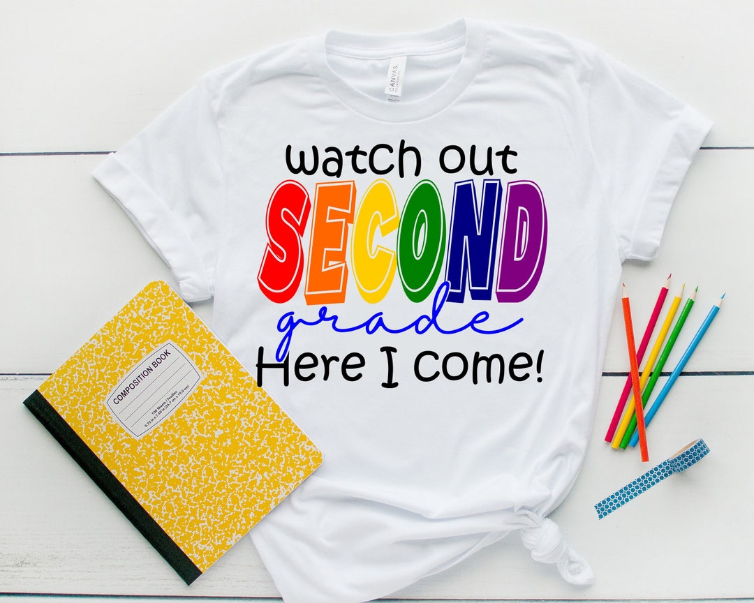 First Day of Second Grade SVG, Hello 2nd Svg Png Cutting Files for ...