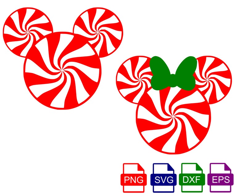 Mickey and Minnie Peppermint Svg, Mickeys Very Merry Christmas Svg ...