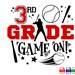 3rd Grade Game on Svg Back to School SVG Baseball Game on - Etsy
