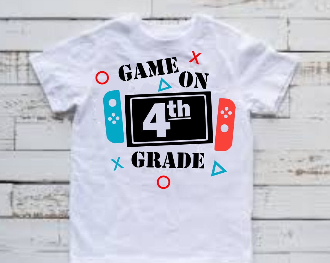 Game on 4th Grade SVG SVG Cut File Fourth Grade Svg Back to - Etsy