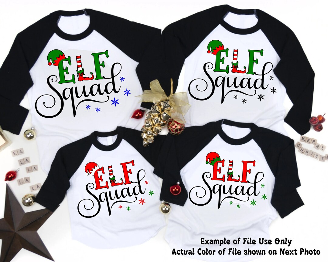 Elf Friends Group, Elf Family, Christmas Svg, Matching Elf Family ...