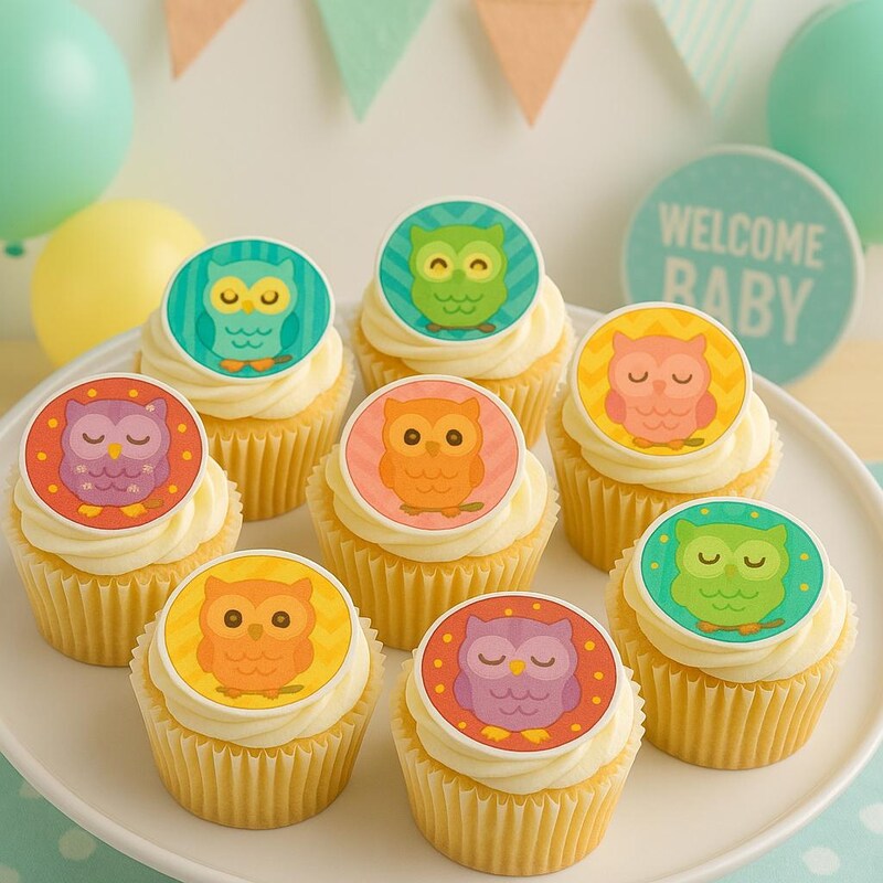 Owl Cupcake Toppers - Etsy