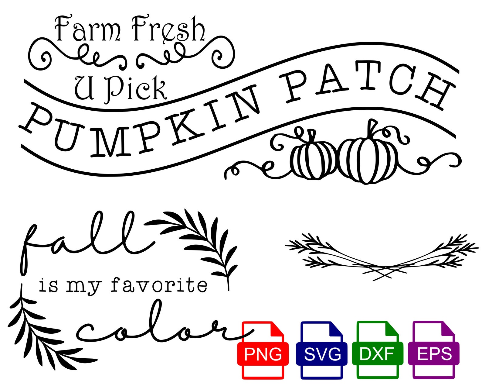Rustic Fall SVG Bundle Farmhouse Fall Svg Autumn SVG Fall - Etsy