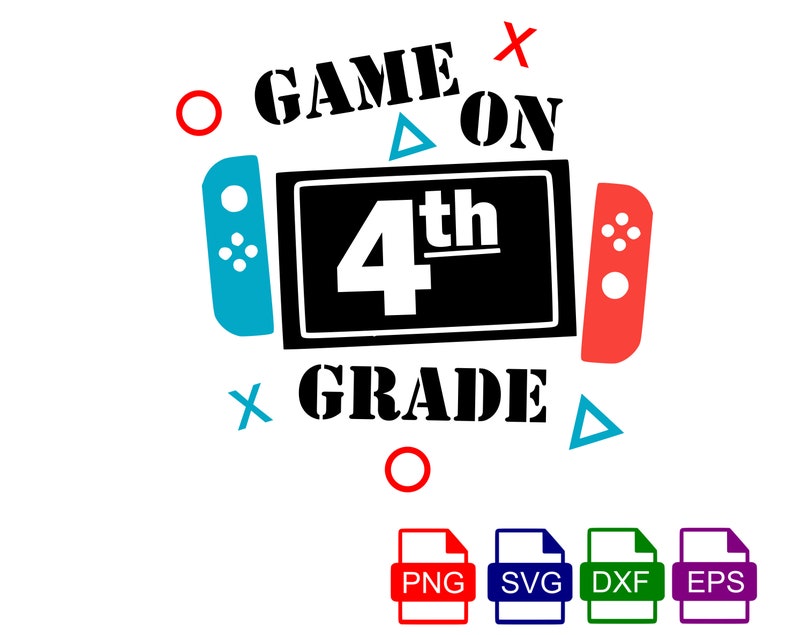 Game on 4th Grade SVG SVG Cut File Fourth Grade Svg Back to - Etsy