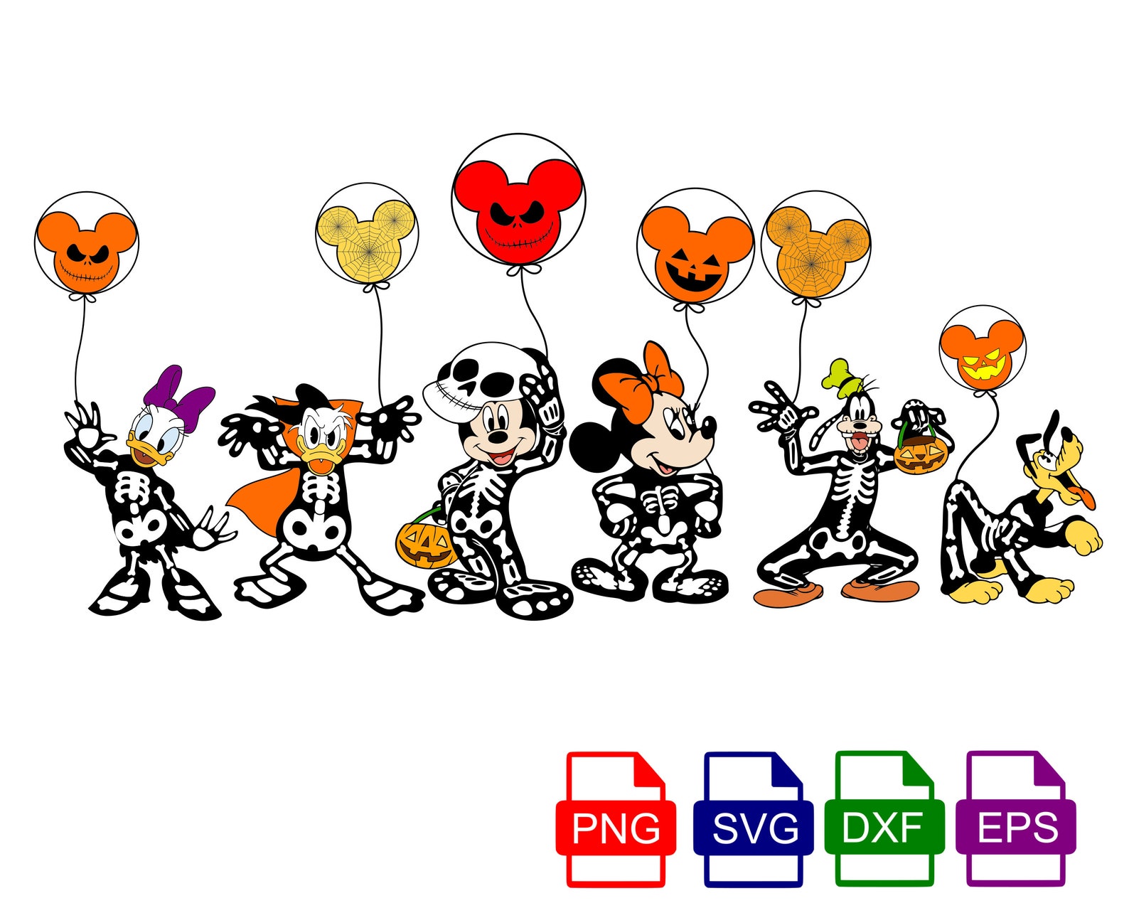 Mickeys Not so Scary Halloween Party Svg Trick or Treat Down - Etsy