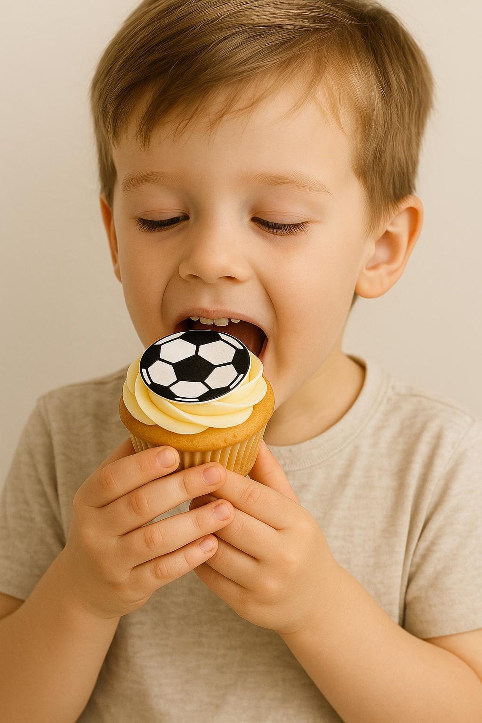 24 Edible Soccer Cupcake Toppers DIY Soccer Birthday Party Supplies - Etsy