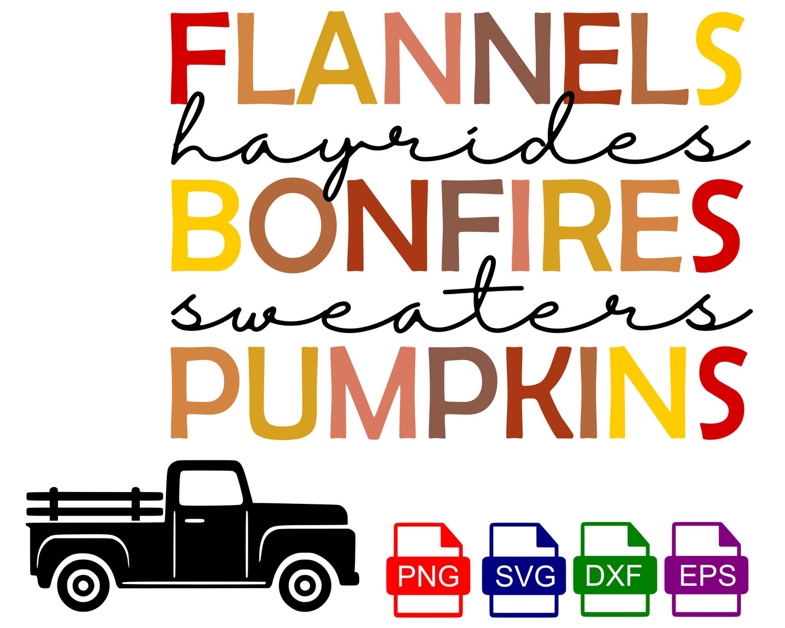 Rustic Fall SVG Bundle Farmhouse Fall Svg Autumn SVG Fall - Etsy