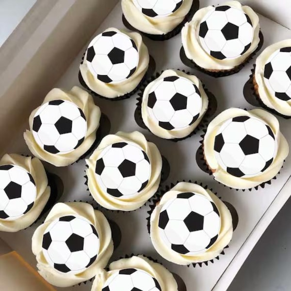 Edible Soccer Wafers - Etsy