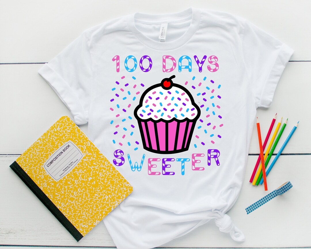 100 Days Sweeter SVG, 100 Sprinkles, 100th Day of School Svg and ...