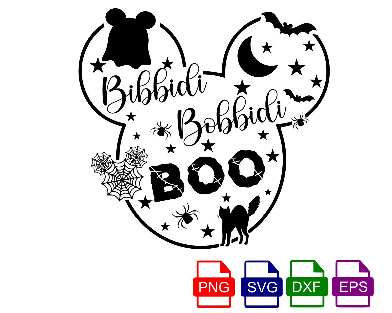 Bibbidi Bobbidi Boo SVG Mickeys Not so Scary Halloween Svg - Etsy