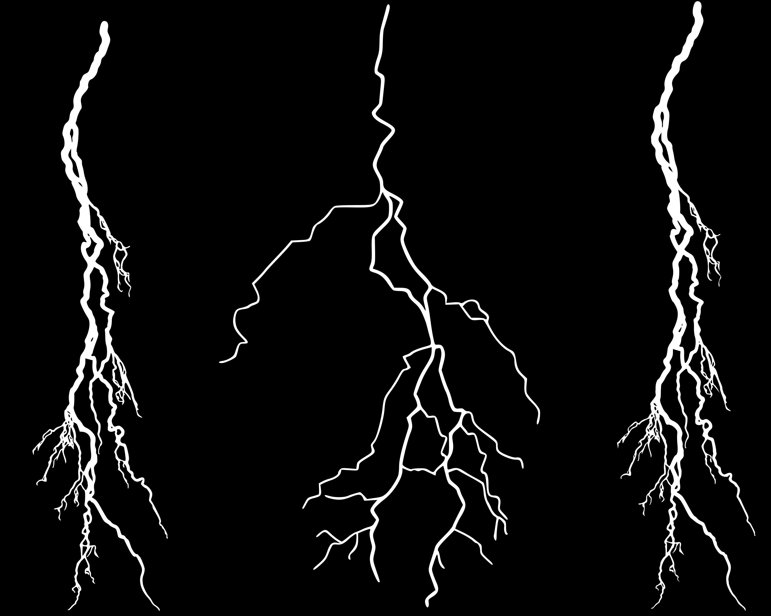 Realistic Lightning Bolts, Lightning Bolt Svg, SVG, PNG, DXF ...