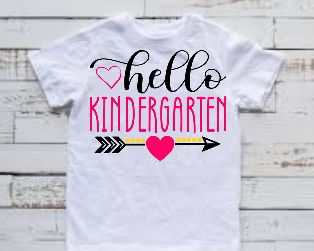 Hello Kindergarten Svg Eps Png Cutting Files for Silhouette Cameo ...