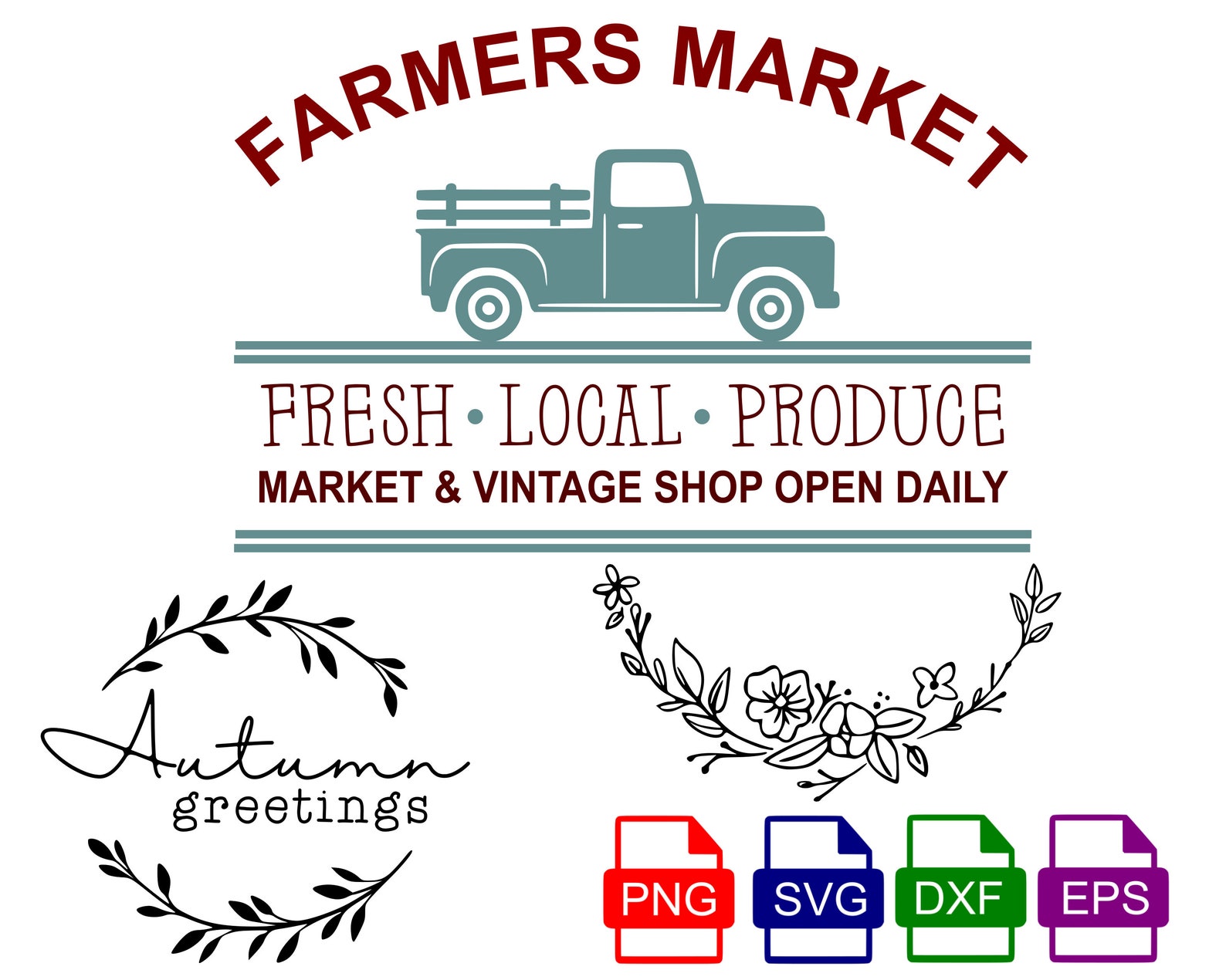 Rustic Fall SVG Bundle Farmhouse Fall Svg Autumn SVG Fall - Etsy