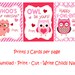 Owl Valentine's Day Cards Printable Instant Download Print at Home ...