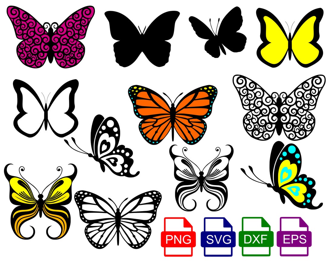Butterfly Svg Bundle | Butterflies Svg |butterfly Clipart | SVG, Dxf ...