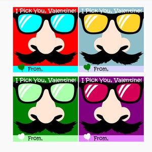 Funny Nose Picking Valentine's Day Cards - Printable - Instant Download ...