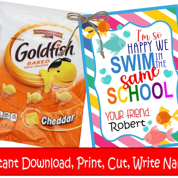 Goldfish Valentine - Etsy