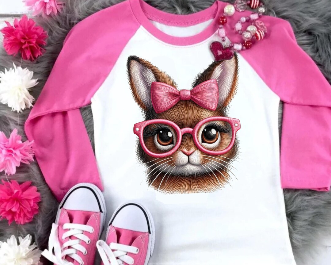 Hand Stitched Bunny Clipart, Embroidered Bunny PNG, Retro Easter Bunny ...