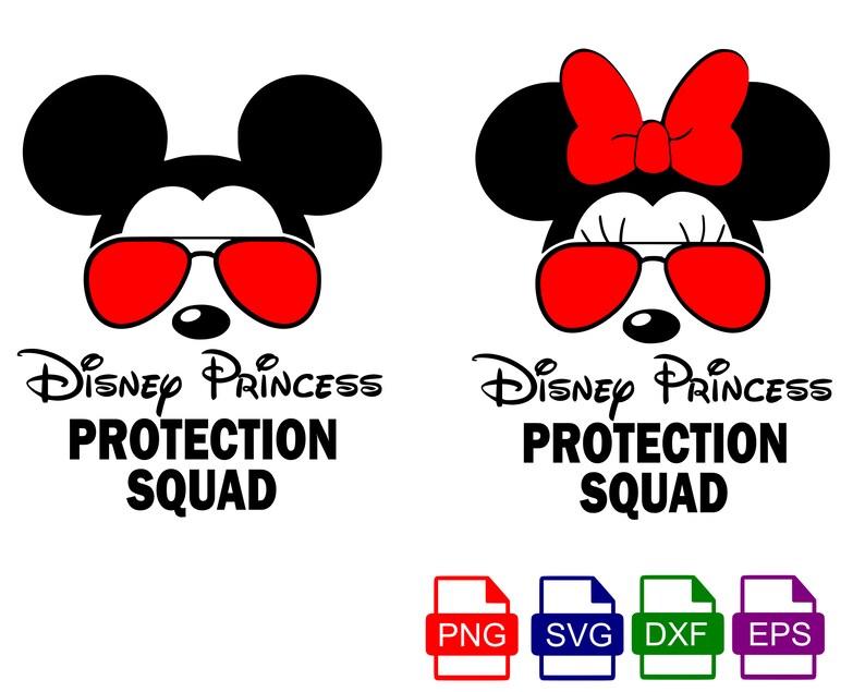 Princess Protection Squad SVG Bundle Mickey Mouse With - Etsy