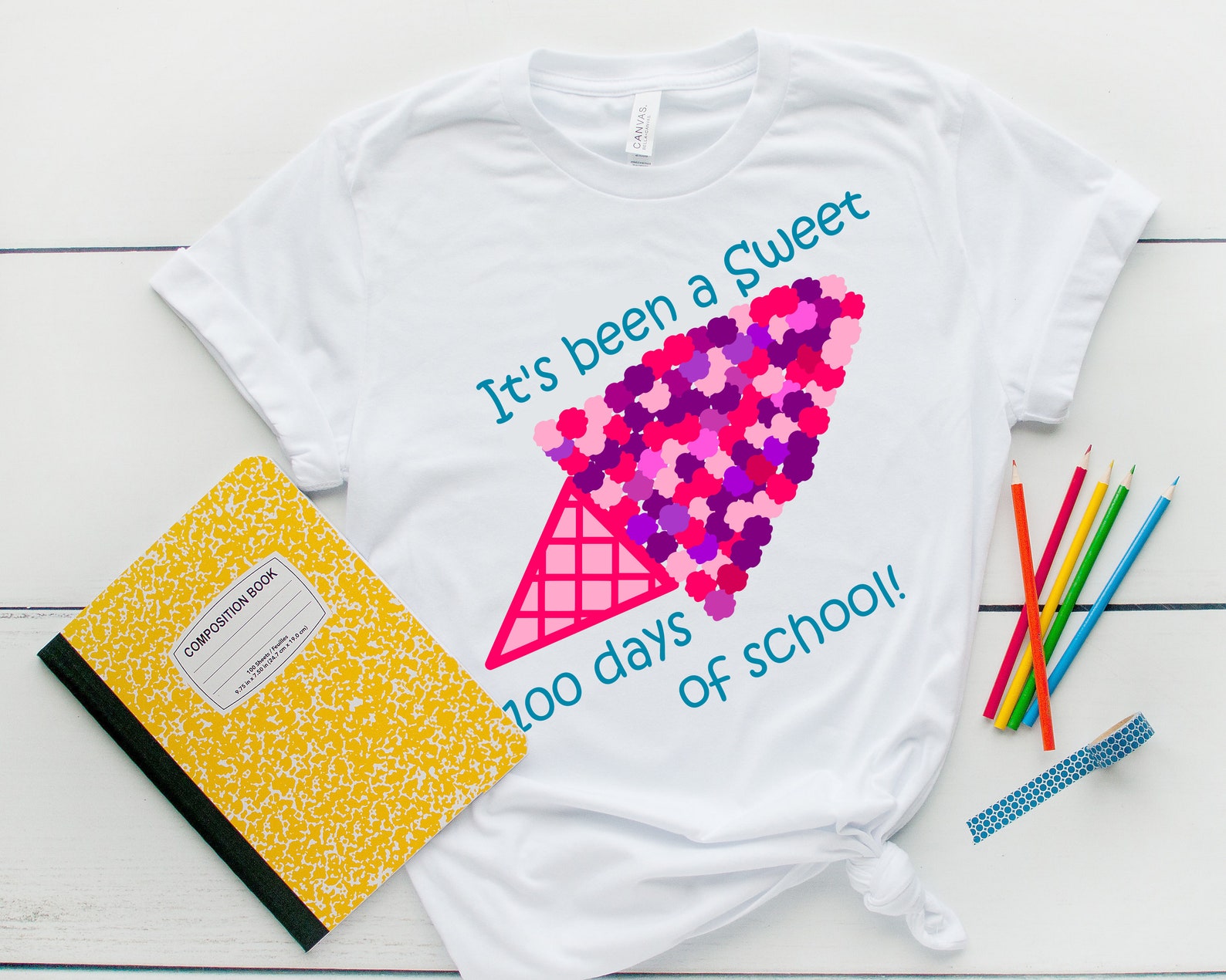 It's Been a Sweet 100 Days of School SVG and PNG, PDF, 100th Day of ...