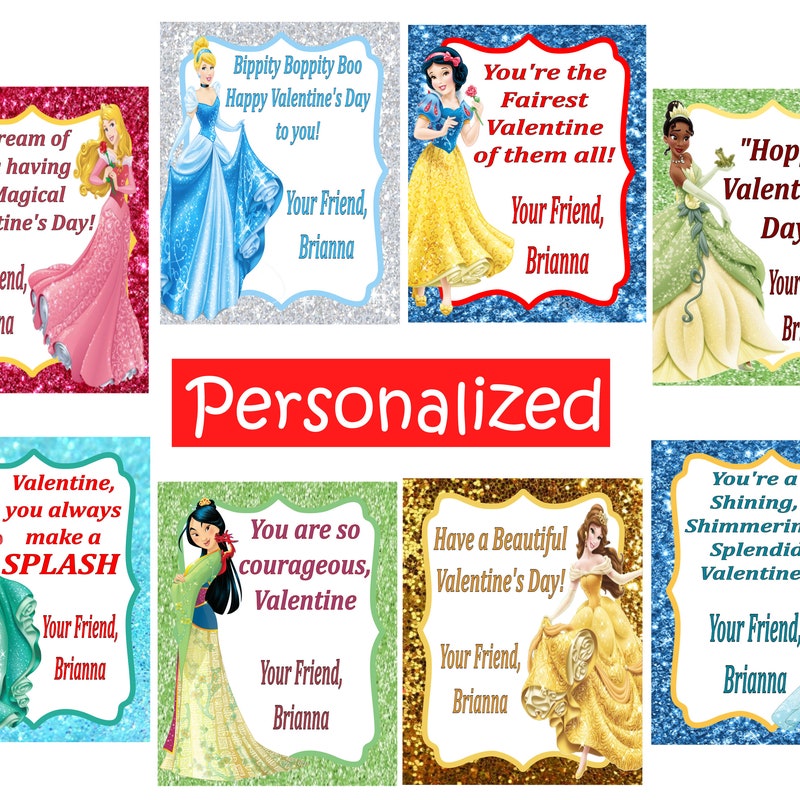 Princess Valentines - Etsy