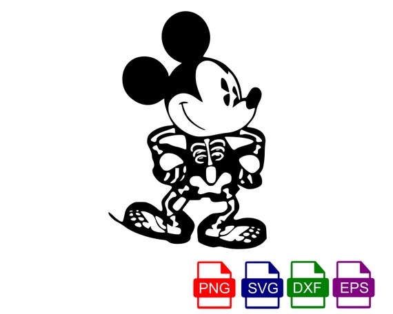 Mickey Skeleton Svg Halloween Mickey Svg Mickeys Not so - Etsy