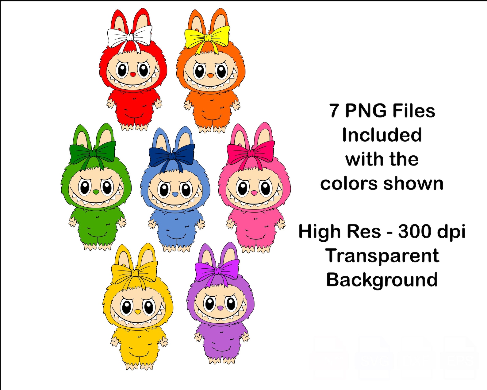 Labu Monster SVG Bundle, Cricut, Silhouette, Sublimation or DTF Files ...