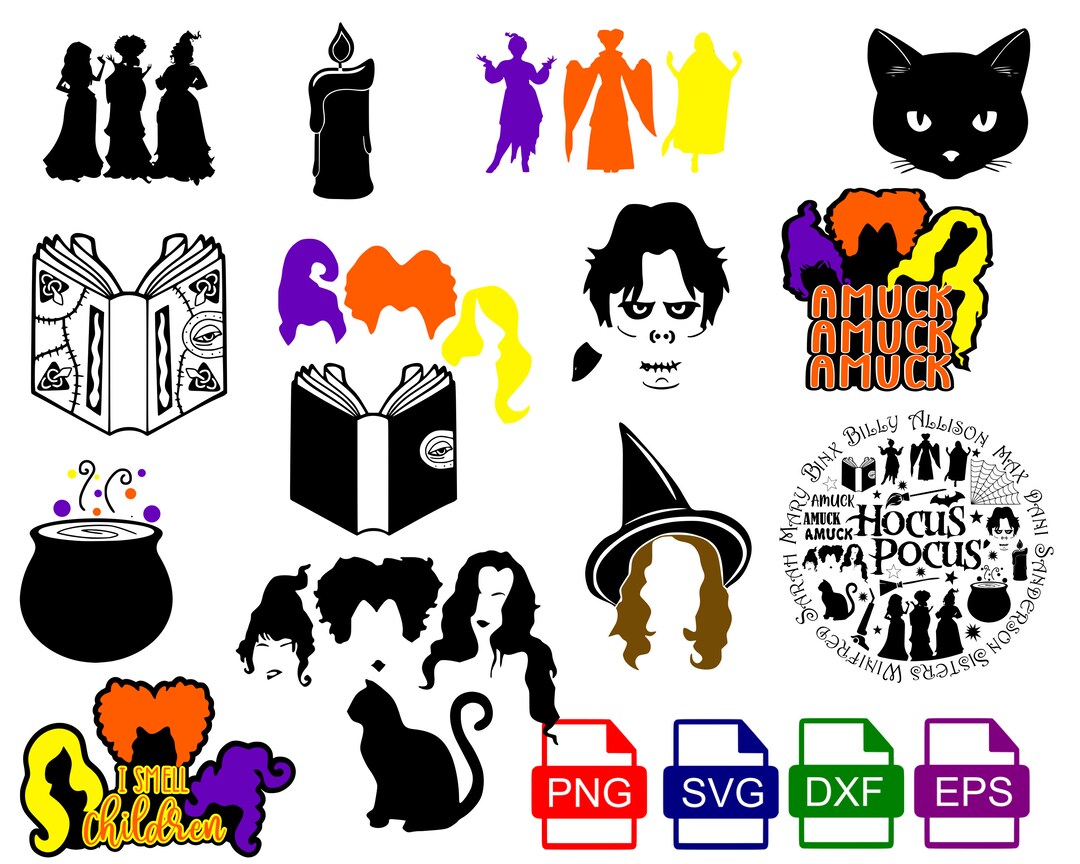 Hocus Pocus SVG Bundle Hocus Pocus Svg Sanderson Sisters - Etsy