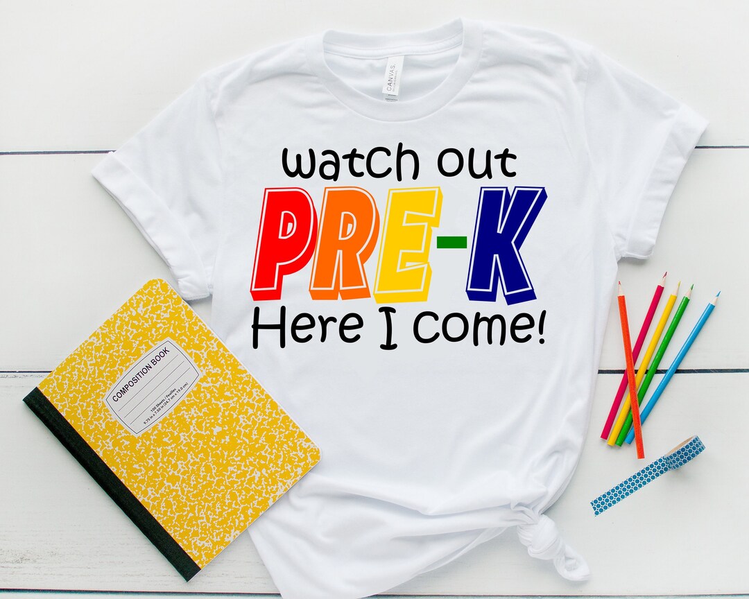 First Day of Pre-k SVG, Pre K Svg Png Cutting Files for Silhouette ...