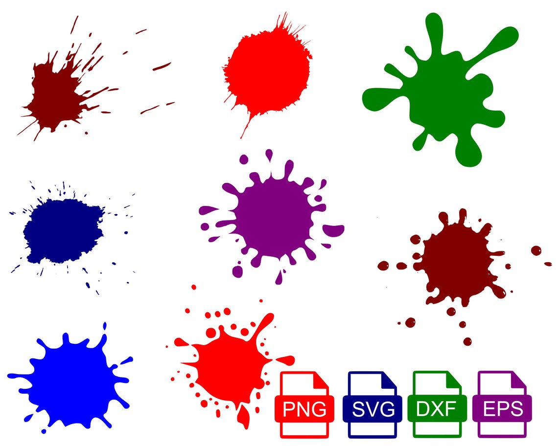 Splatter SVG Paint Splatter Svg Blood Splatter Svg Svg PNG - Etsy