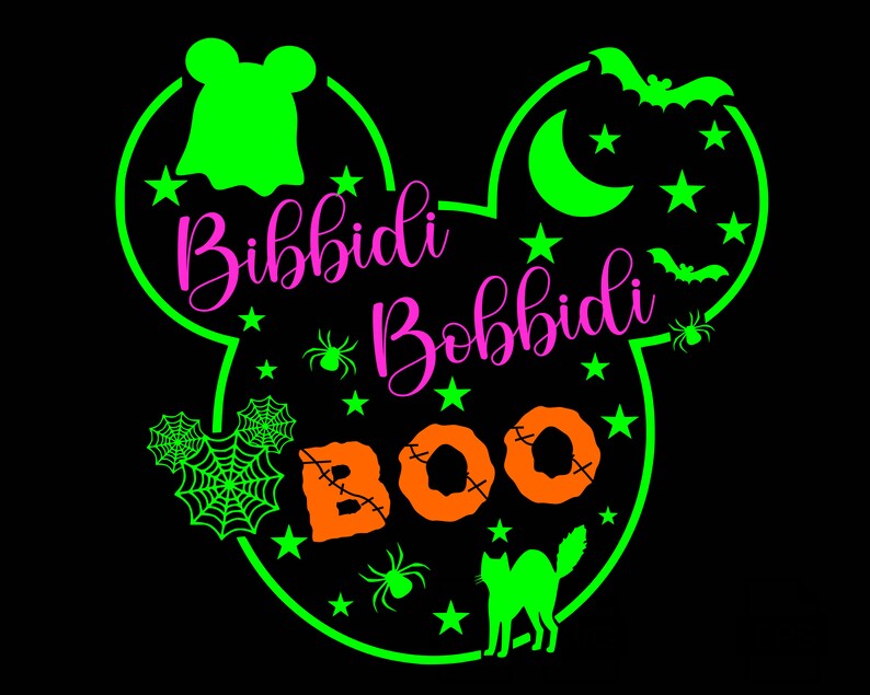Bibbidi Bobbidi Boo SVG Mickeys Not so Scary Halloween Svg - Etsy