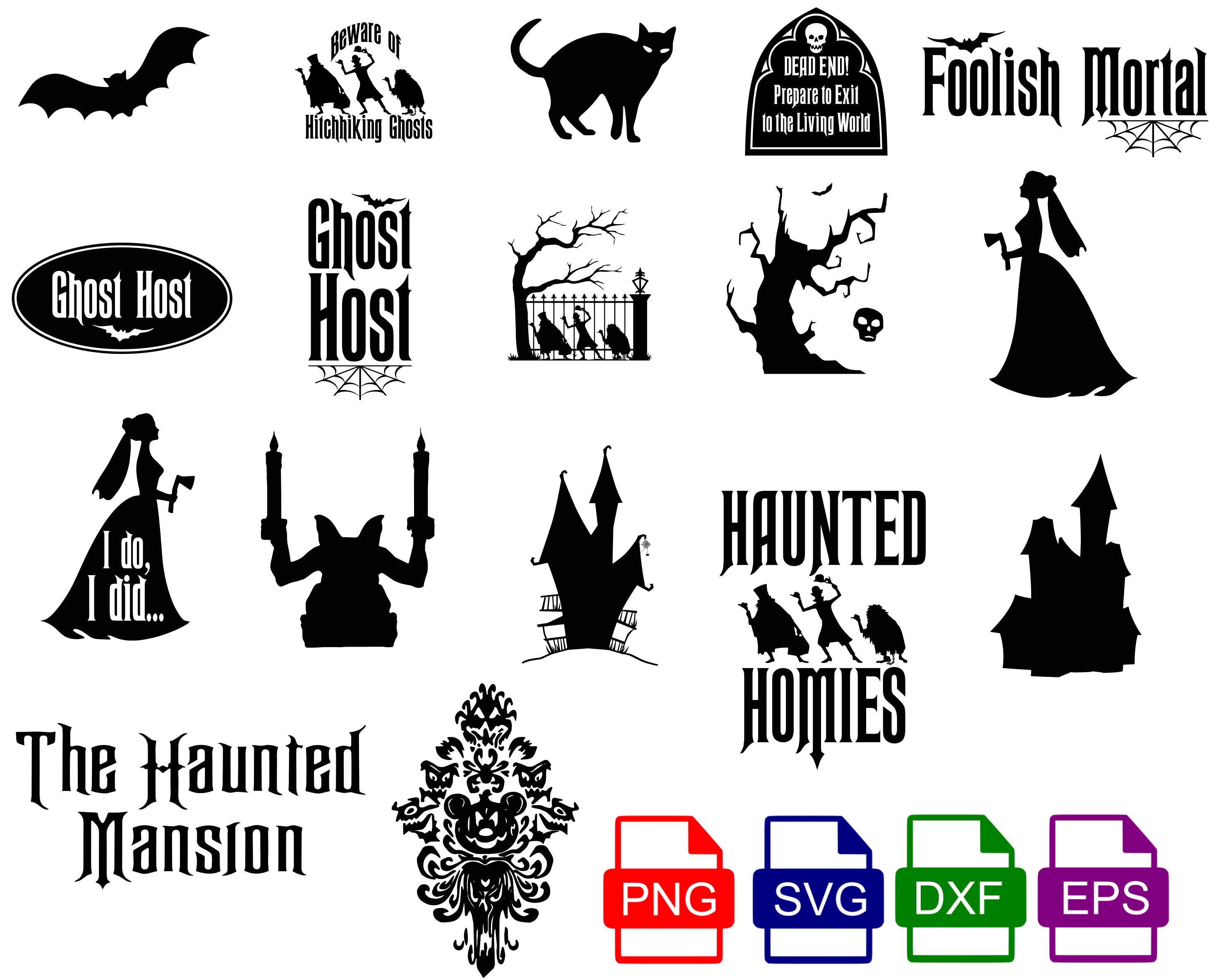 Haunted Mansion SVG Bundle Family Trip 2022 SVG Svg PNG and - Etsy