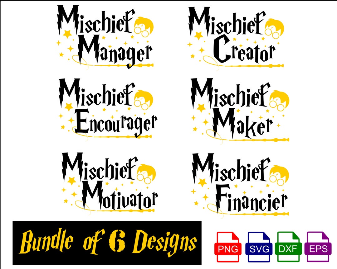 Mischief Bundle, 6 Designs, DIY Tshirt Design, Family Vacation 2023 SVG ...