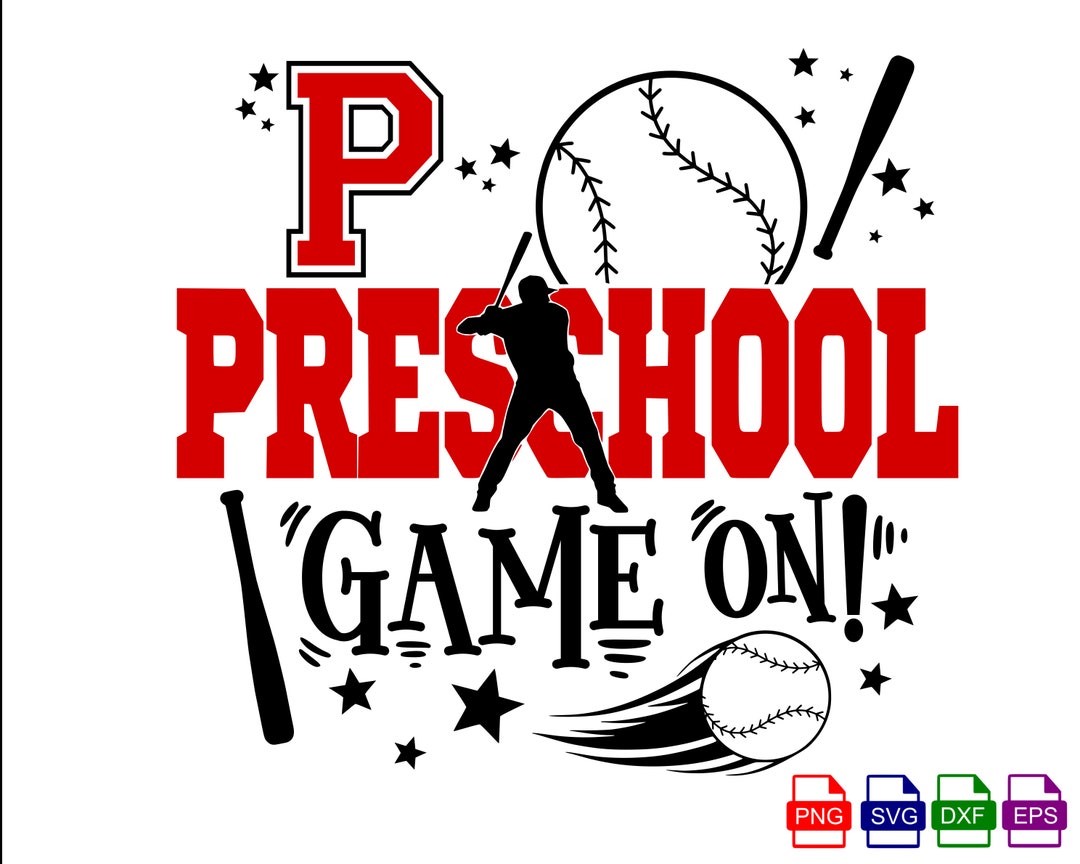 Preschool Game on Svg Back to School SVG Baseball Game on First Day of ...