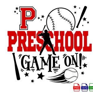 Preschool Game on Svg Back to School SVG Baseball Game on First Day of ...