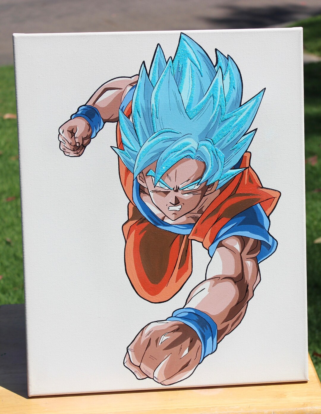 Goku Canvas Glitter - Etsy