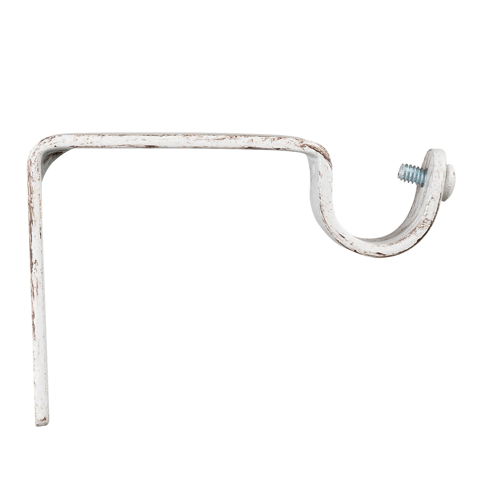 Micah Farmhouse Rustic Curtain Rod Rustic Distressed White - Etsy