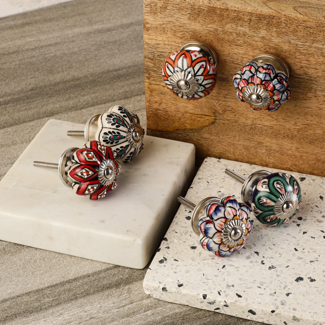 Classic Festive Style Ceramic Pull Knobs (C9) - Etsy
