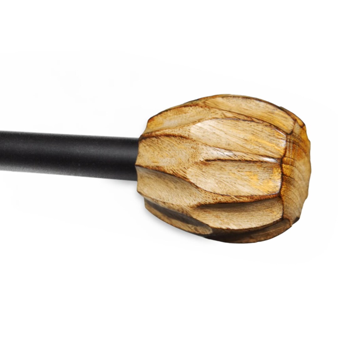 Vintage dover Carved Wood Black Farmhouse Curtain Rod 36 72 , 72 144 ...