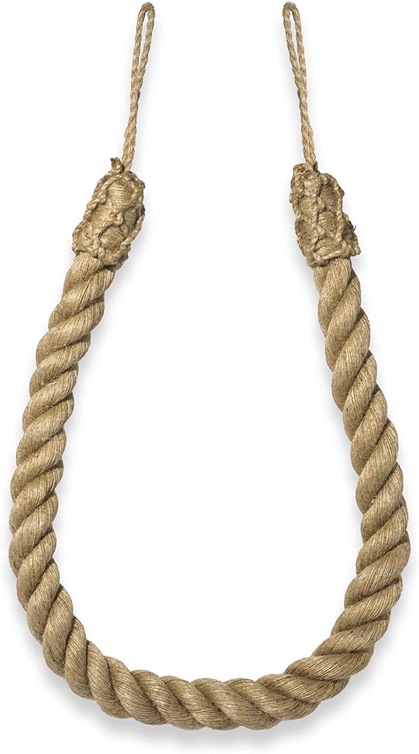 39" Inch Natural Jute Rope Window Curtain Tieback - Etsy